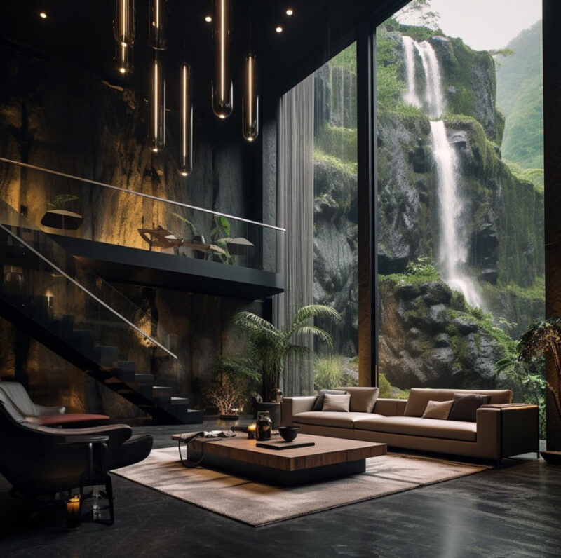 Enchanting Jungle Home Retreat: Cliffside Luxury Concept