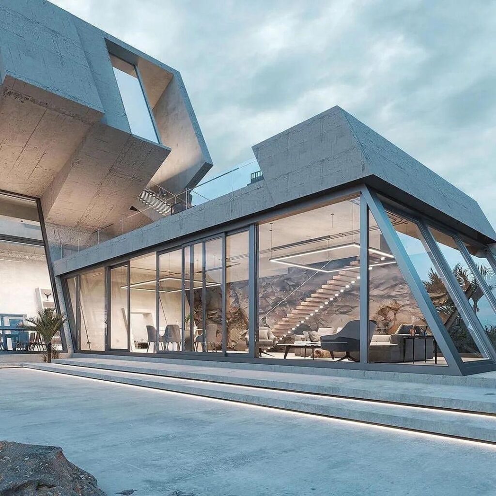 Artistic Angular Home Design Concept: Exploring Angles and Lines