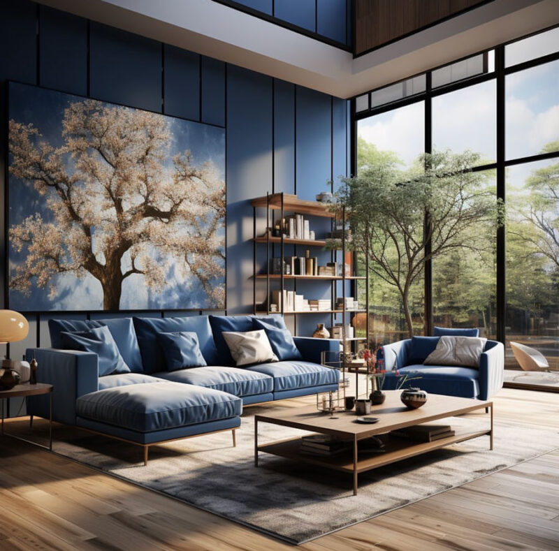 Blue Accent Home Design Showcase: The Allure of Blue