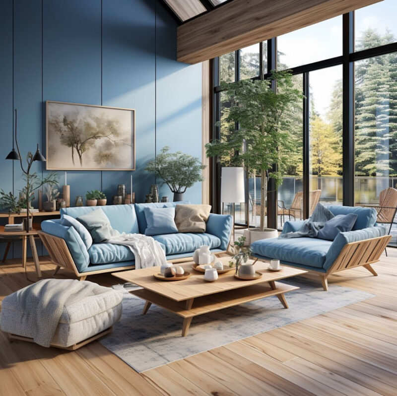 Blue Accent Home Design Showcase: The Allure of Blue