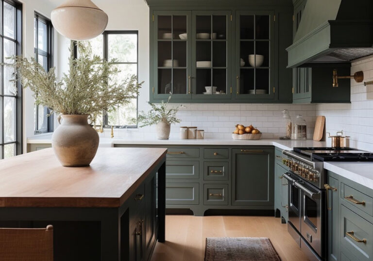 Traditional Dream Home with Touch of Green Accents