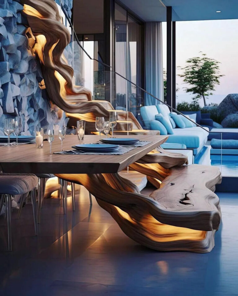 Organic Wood Furniture Design Concepts: Masterful and Organic