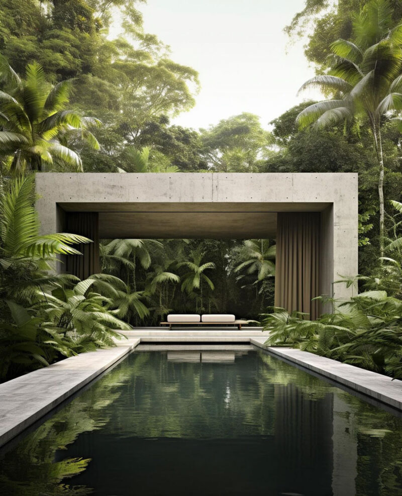 Brazilian Modern Home Design: Line Between Home and Nature