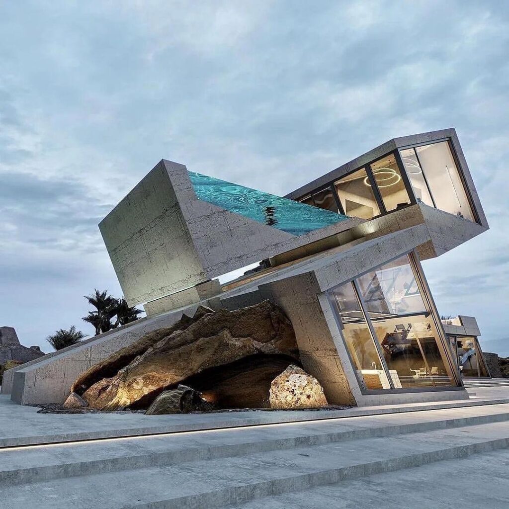 Artistic Angular Home Design Concept: Exploring Angles and Lines