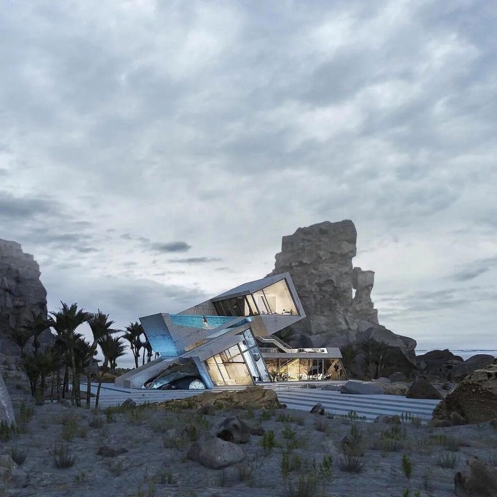 Artistic Angular Home Design Concept: Exploring Angles and Lines