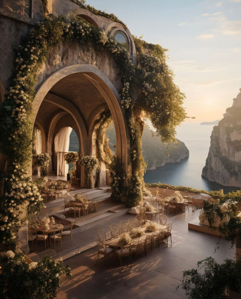 Roman-Inspired Cliffside Home: Old World Meets Modern Luxury