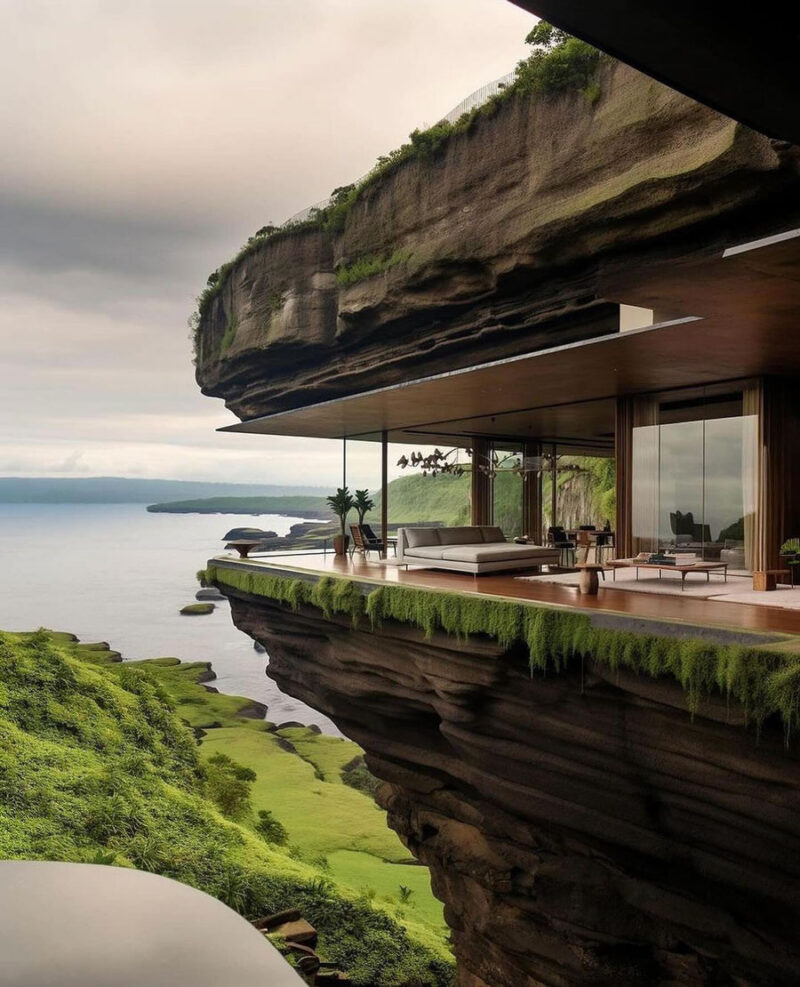 Incredible Modern Cliffside Home: Breathtaking Valley Views