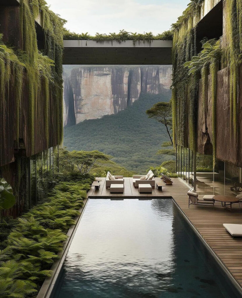 Incredible Modern Cliffside Home: Breathtaking Valley Views