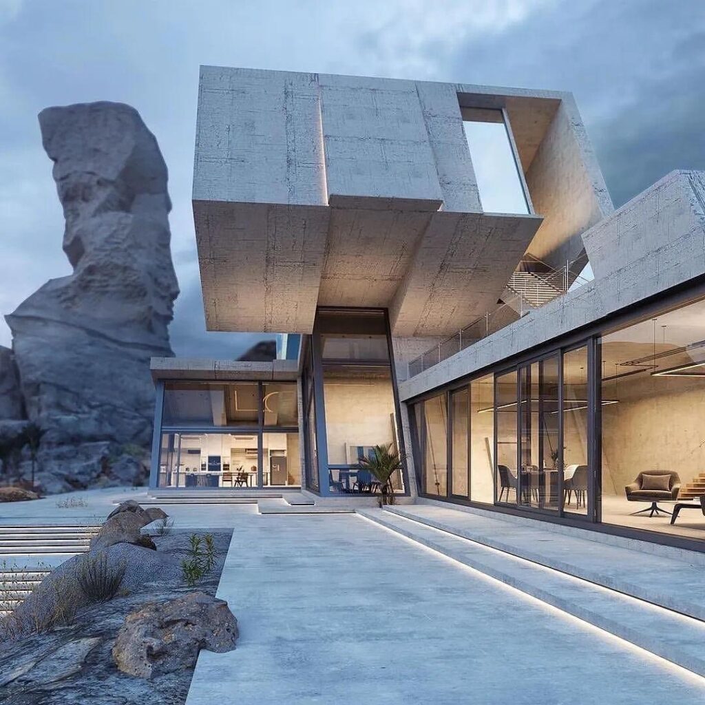 Artistic Angular Home Design Concept: Exploring Angles and Lines