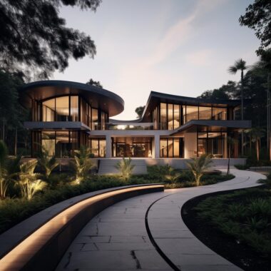 Luxury Mansion Home Designs: AI-Generated Home Renderings