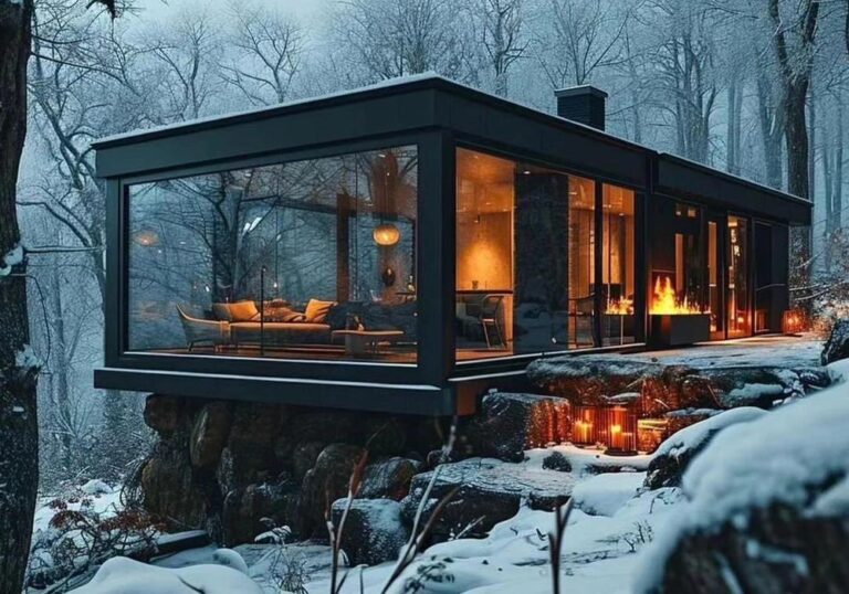 Modern Modular Forest Home: Harmonizing Your Habitat