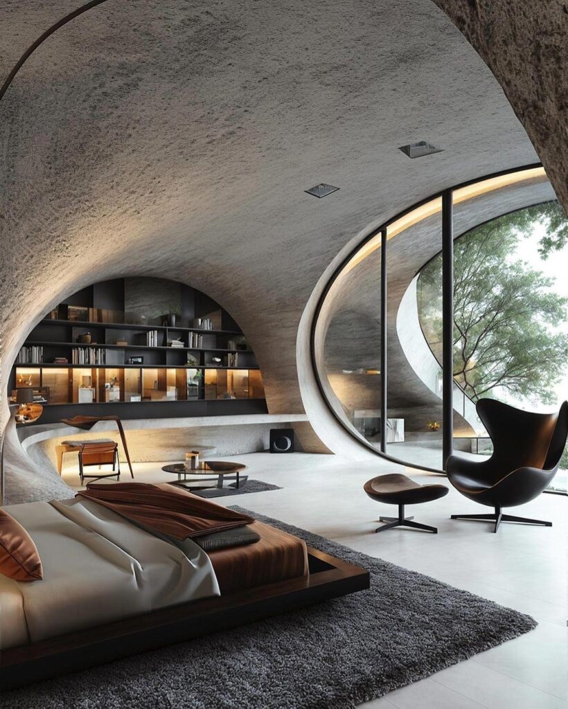 Unique Abstract-Shaped Home Design: Beauty and Mystery