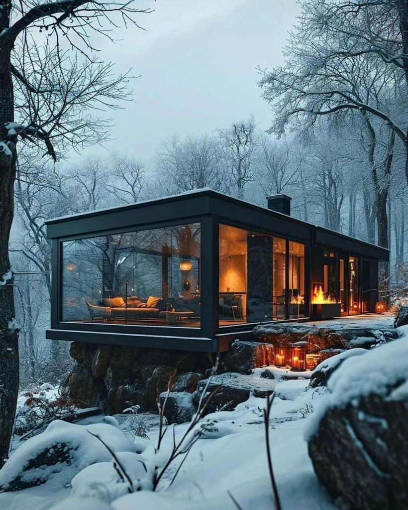 Modern Modular Forest Home: Harmonizing Your Habitat