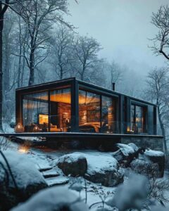 Modern Modular Forest Home: Harmonizing Your Habitat