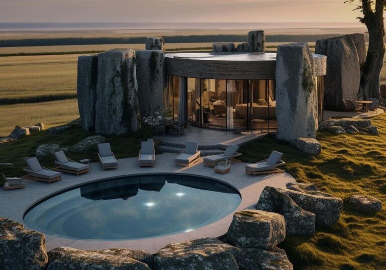 Stone Henge Inspired Home Concept: Fusion of Stone and Nature