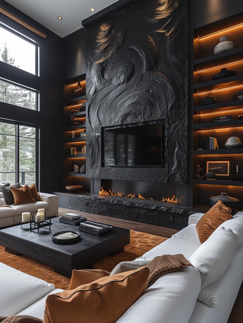 50+ Black Interior Design Concepts: Change Your Perception