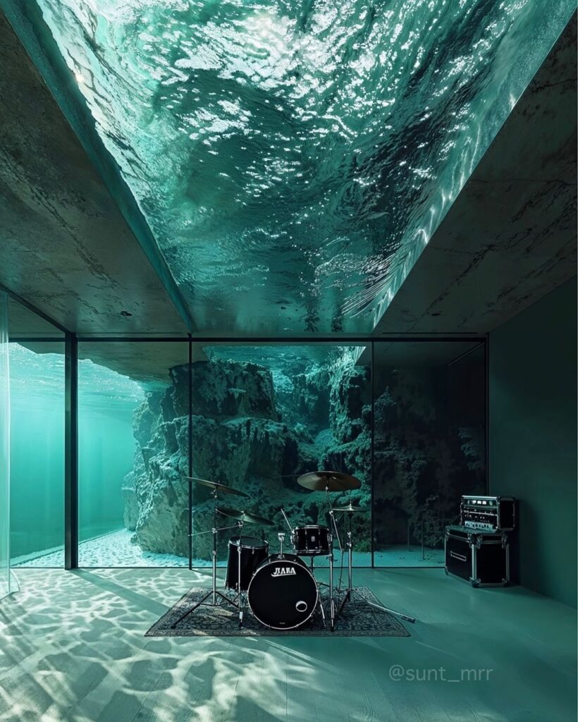 Underwater Living Spaces | Creative AI Home Concepts